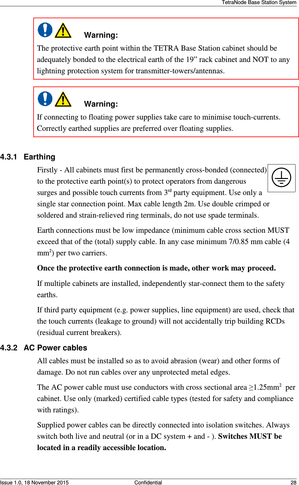 Rohill Engineering R-8070-450MHZ TETRA BASE STATION TRANSCEIVER User Manual