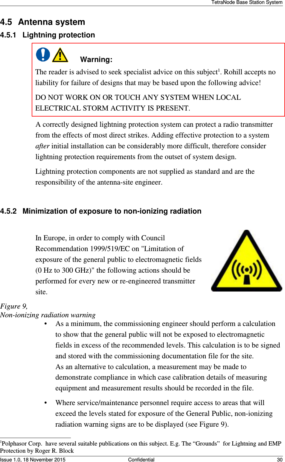 Rohill Engineering R-8070-450MHZ TETRA BASE STATION TRANSCEIVER User Manual