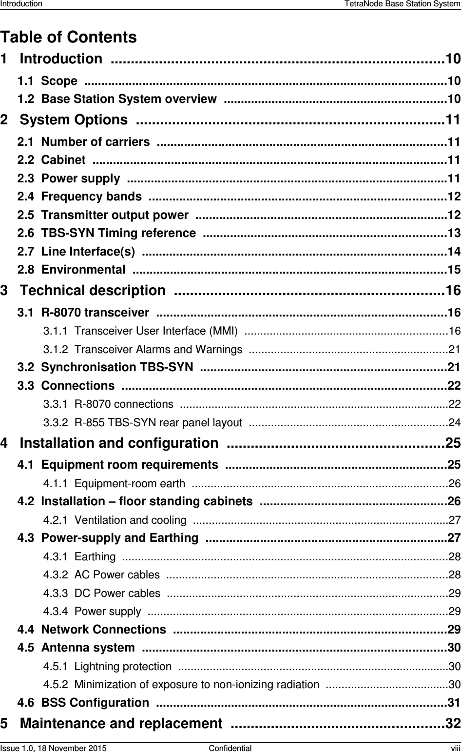 Rohill Engineering R-8070-450MHZ TETRA BASE STATION TRANSCEIVER User Manual