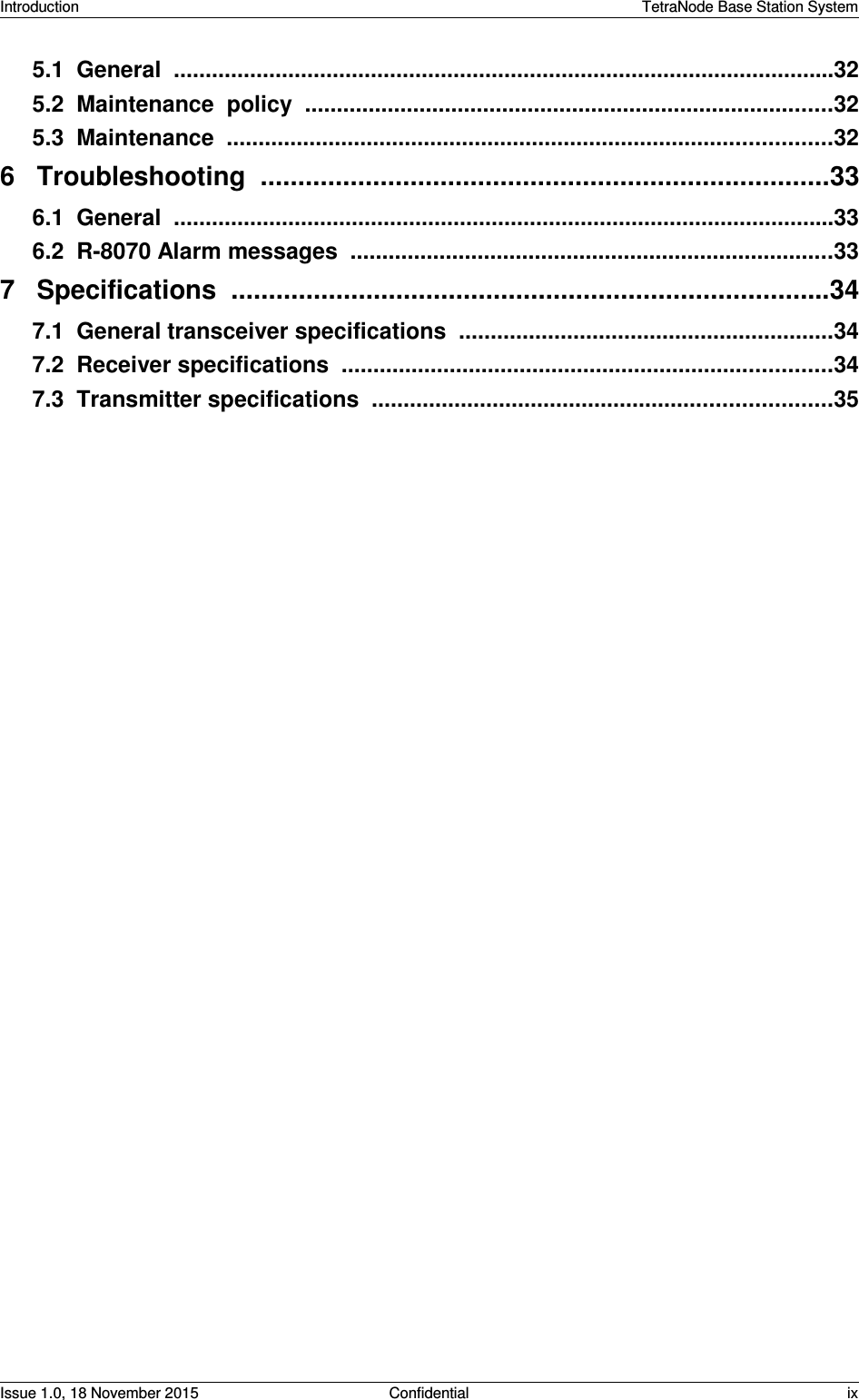 Rohill Engineering R-8070-450MHZ TETRA BASE STATION TRANSCEIVER User Manual