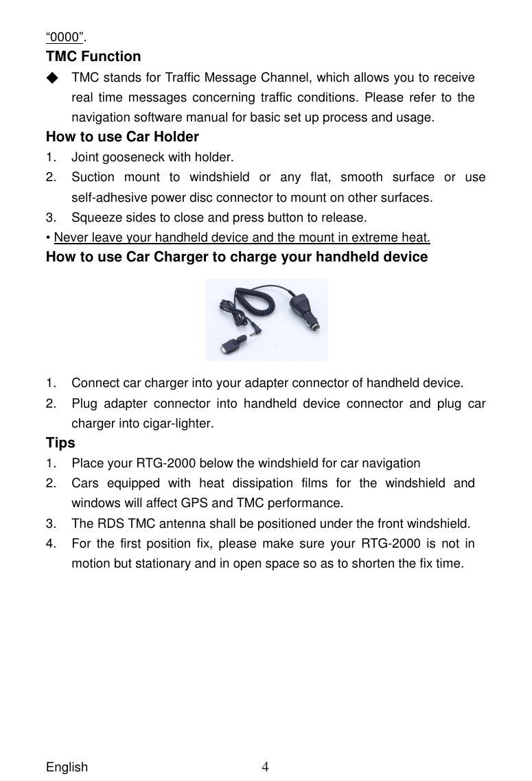 Royaltek Rtg 2000 Users Manual Quick Guide English