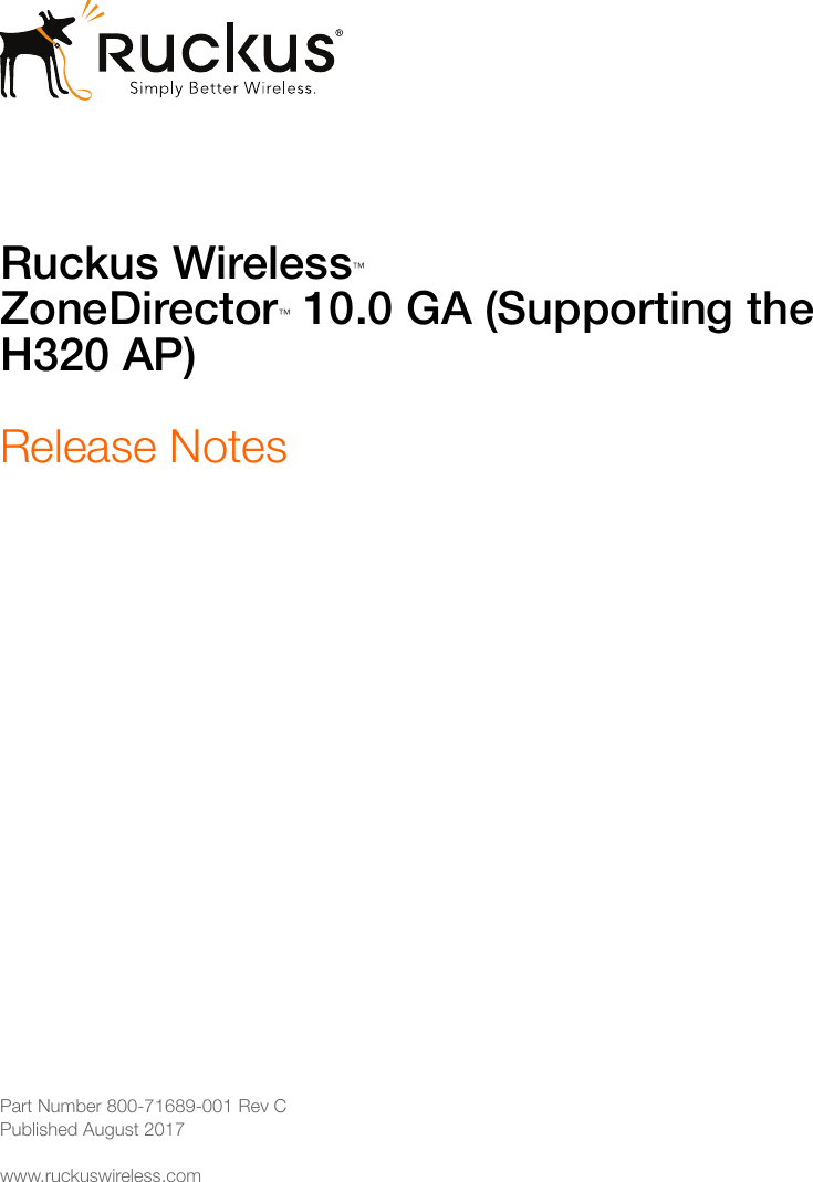 Ruckus Zone Director 10.0 (GA) New AP Bundle Support For H320 With DFS ...
