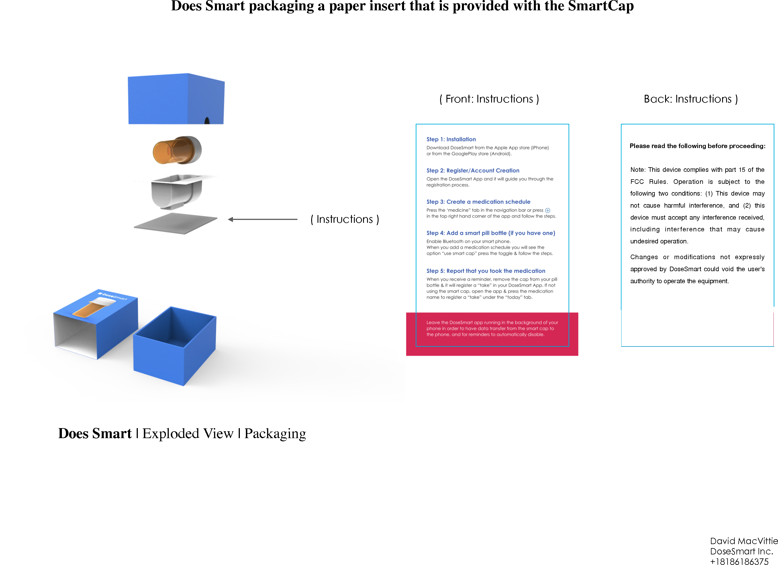 RxCap DOSE Medication adherence tracker User Manual DoseSmart Packaging ...