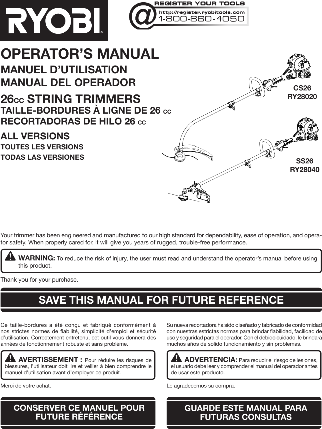 Ryobi Cs26 Ry28020 Operators Manual ManualsLib Makes It Easy To Find Manuals Online!