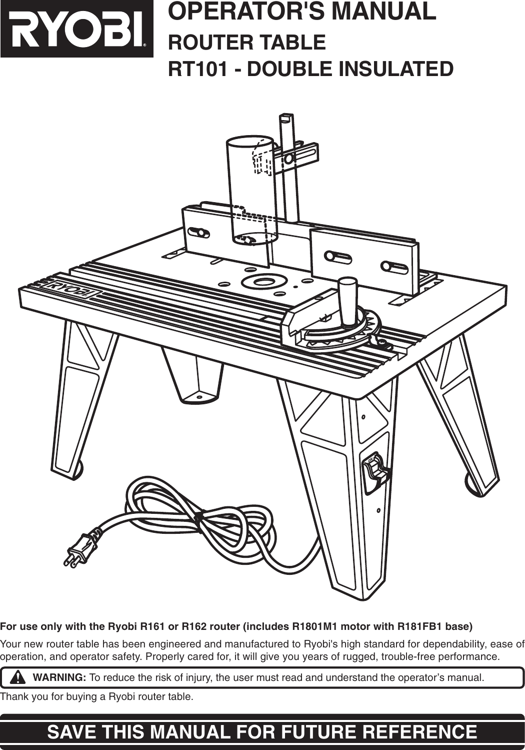 Ryobi Rt101 Owner S Manual Rt101_134_eng