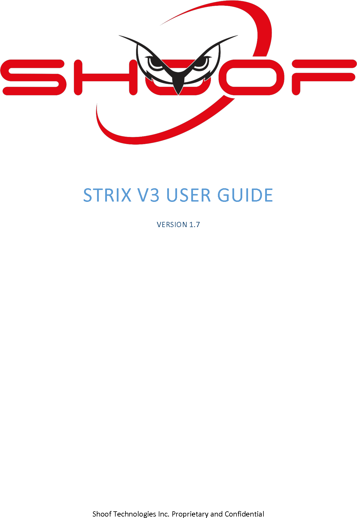SHOOF TECHNOLOGIES STRX33 Strix Asset Tracking Tag User Manual