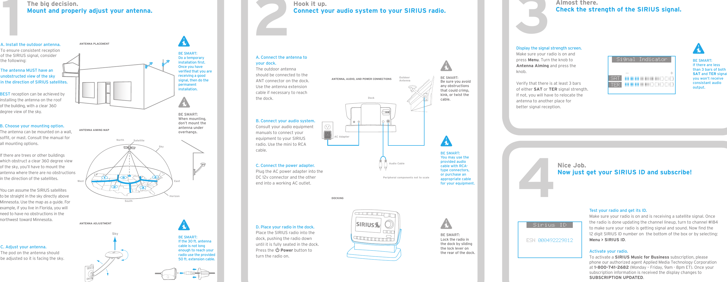 SIRIUS Bcsp2Hk Quickstart Commercial Kit User Manual Quick Start