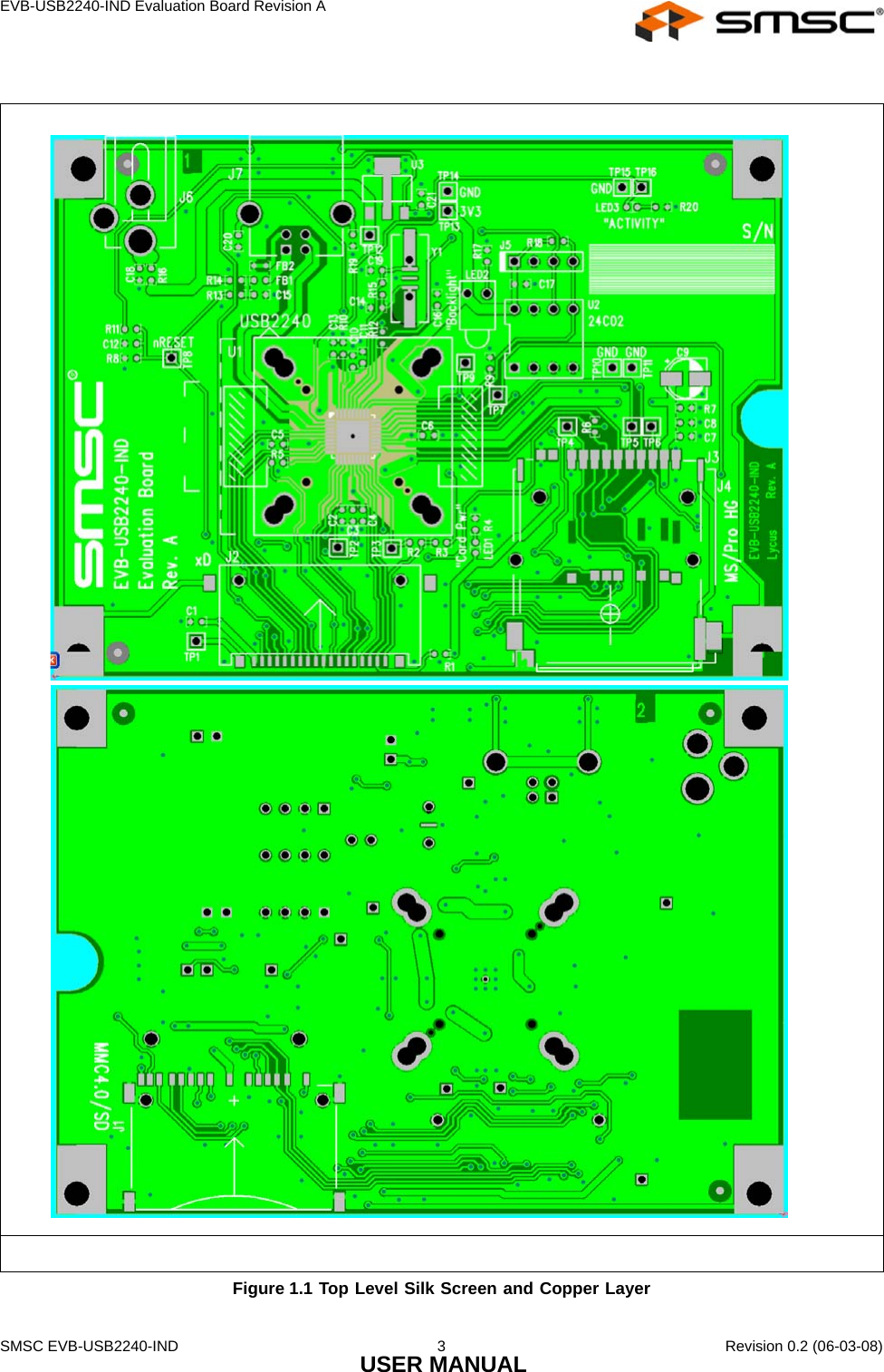 SMSC EVB USB2240 IND Evaluation Board Revision A User Manuary Manual To ...