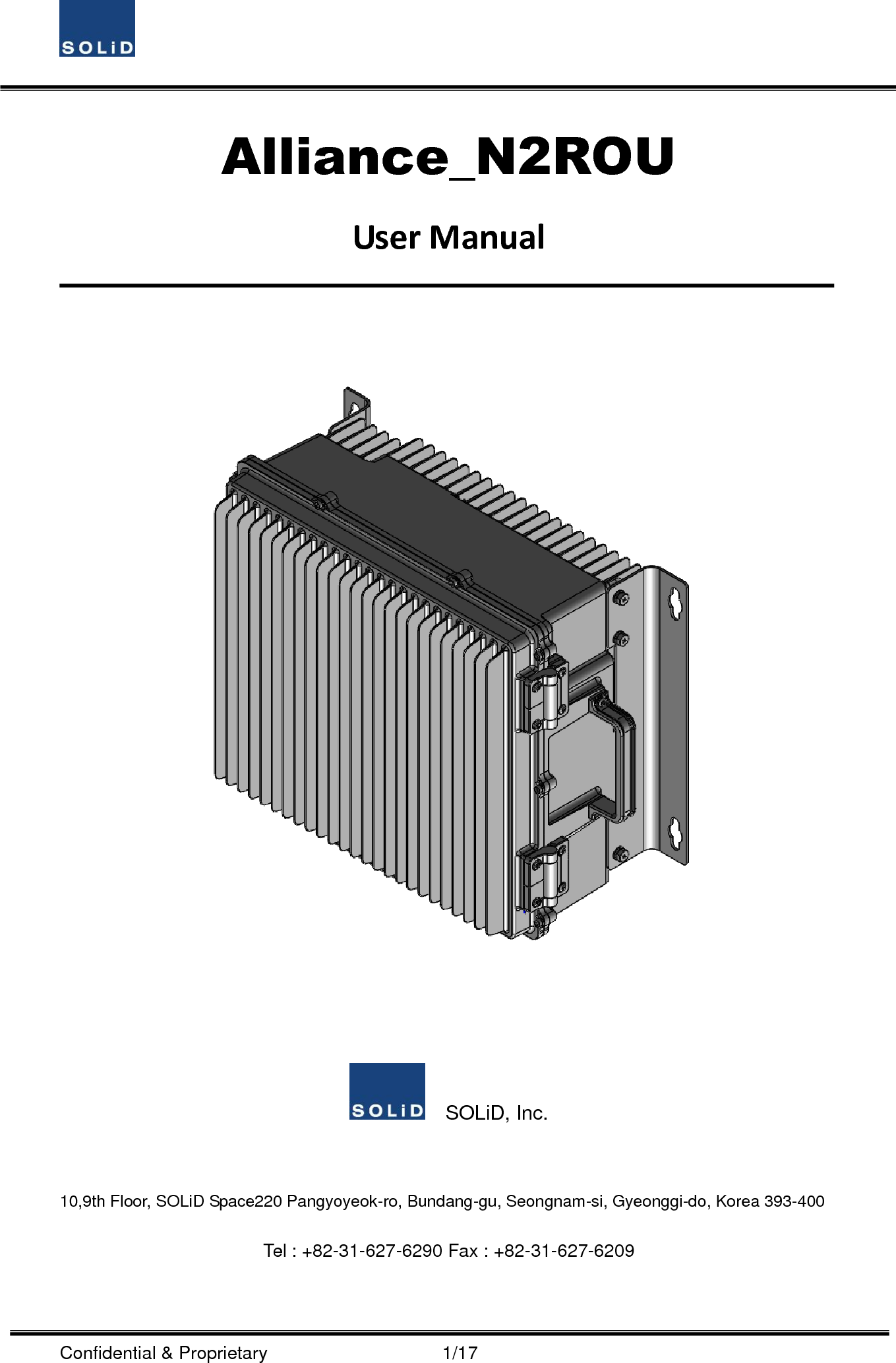 SOLiD L2500 ALLIANCE_2W User Manual MB DAS