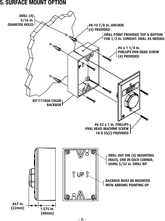 STI UB 1 Universal Button Installation UB1Install