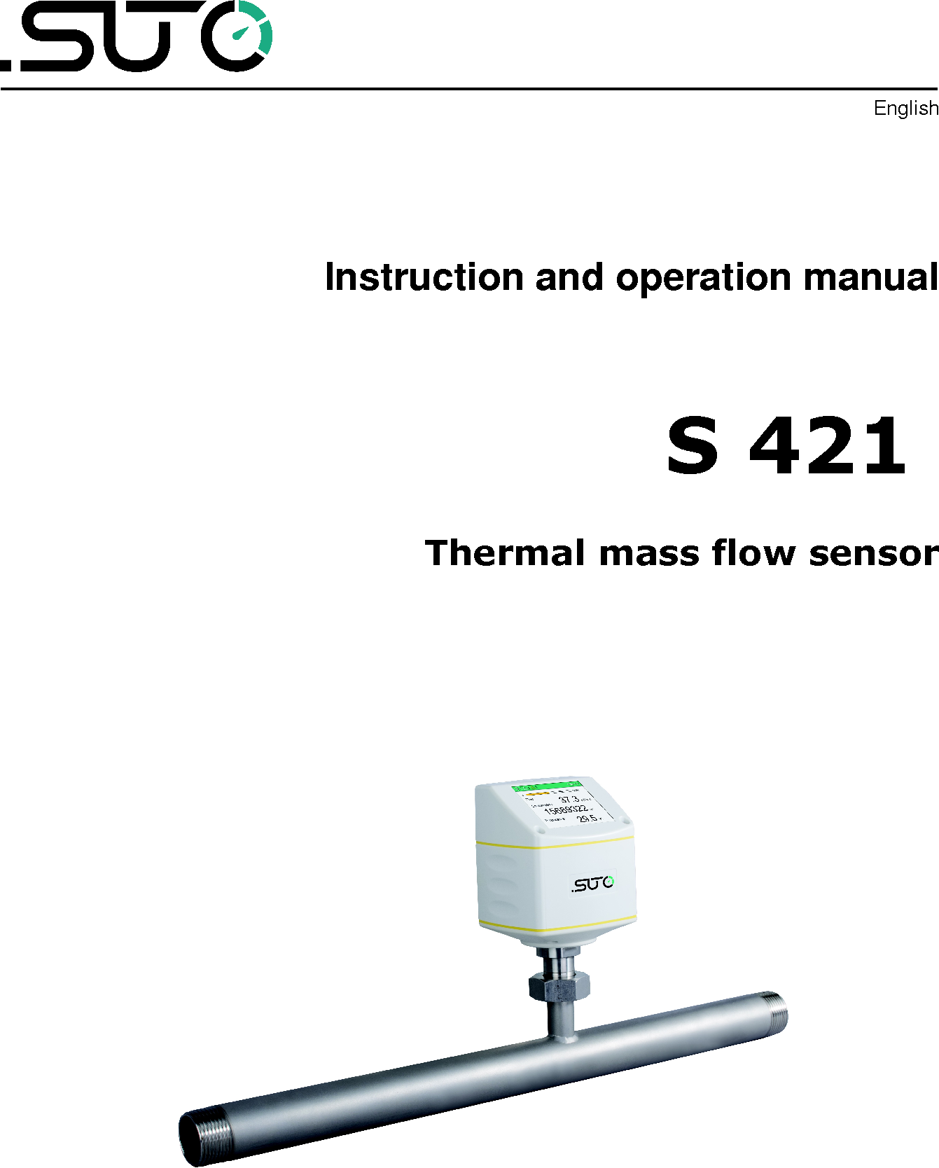 SUTO iTEC SUTO-001 S401/S421 Thermal Mass Flow Sensor User Manual