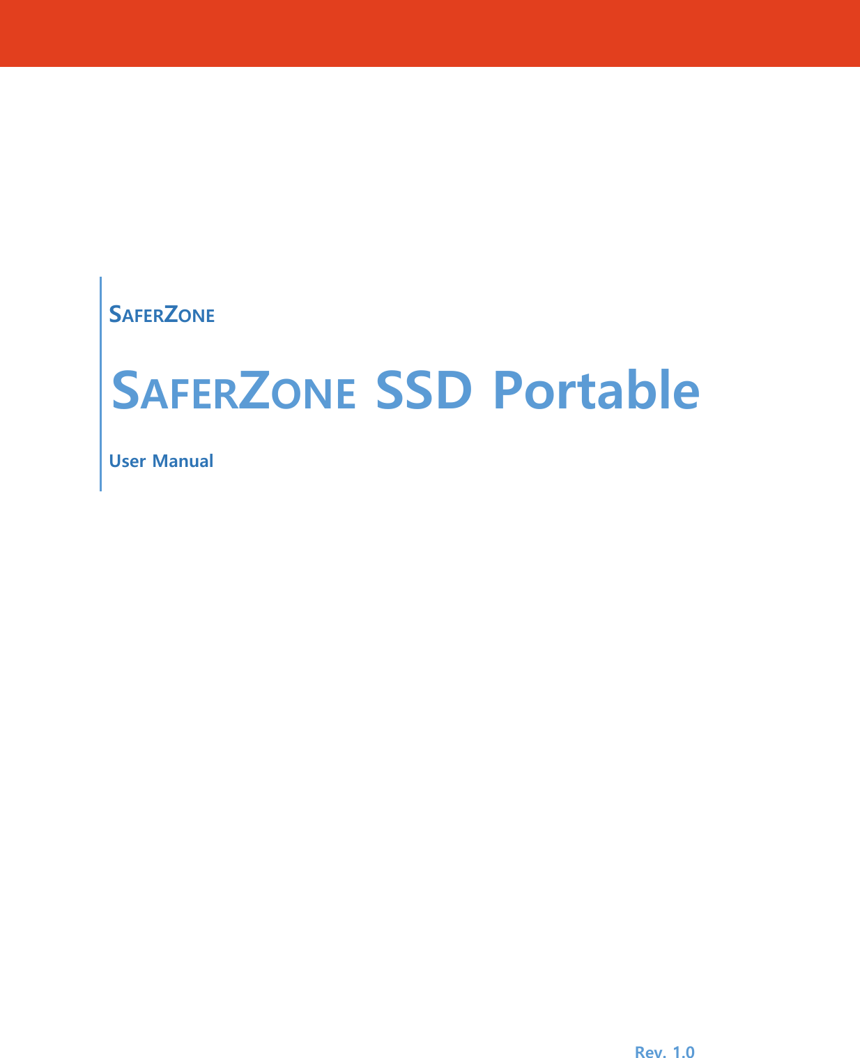 SaferZone SZ2530 NFC SECURE SSD User Manual