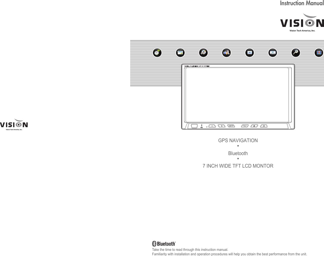 Samjin LND AVN-700A 2DIN INDASH TYPE CAR AVN WITH BLUETOOTH User Manual 1