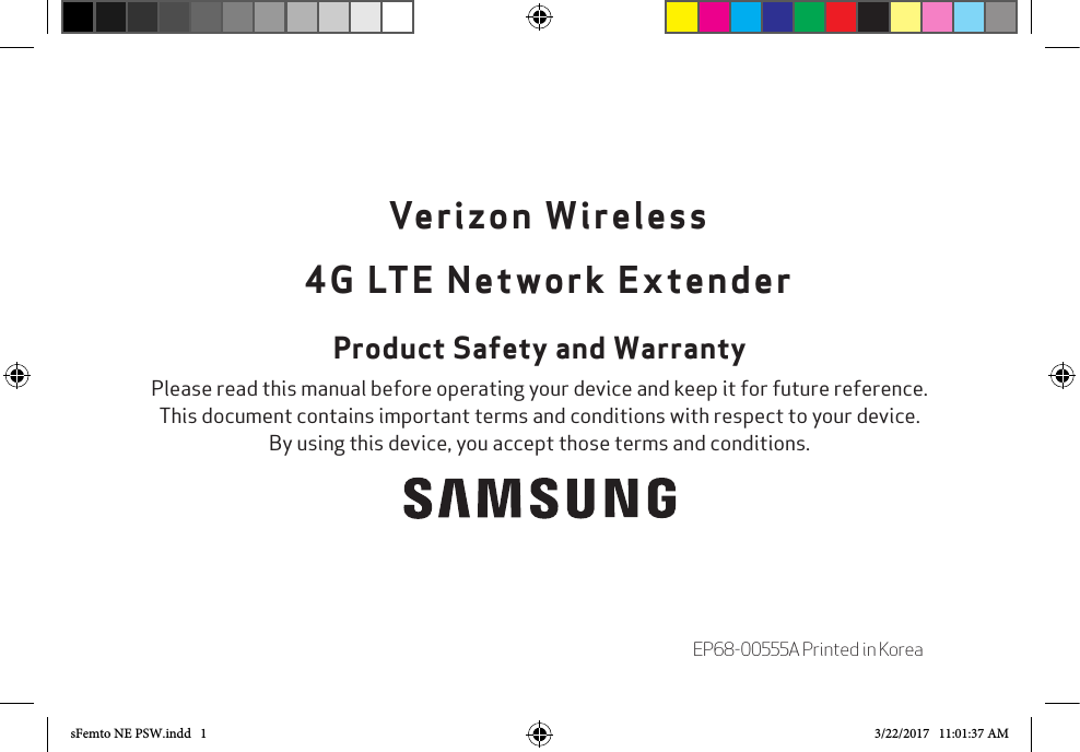 Samsung Electronics Co SLS-BU10B sFemto 2 User Manual A3LSLS BU10B Part1