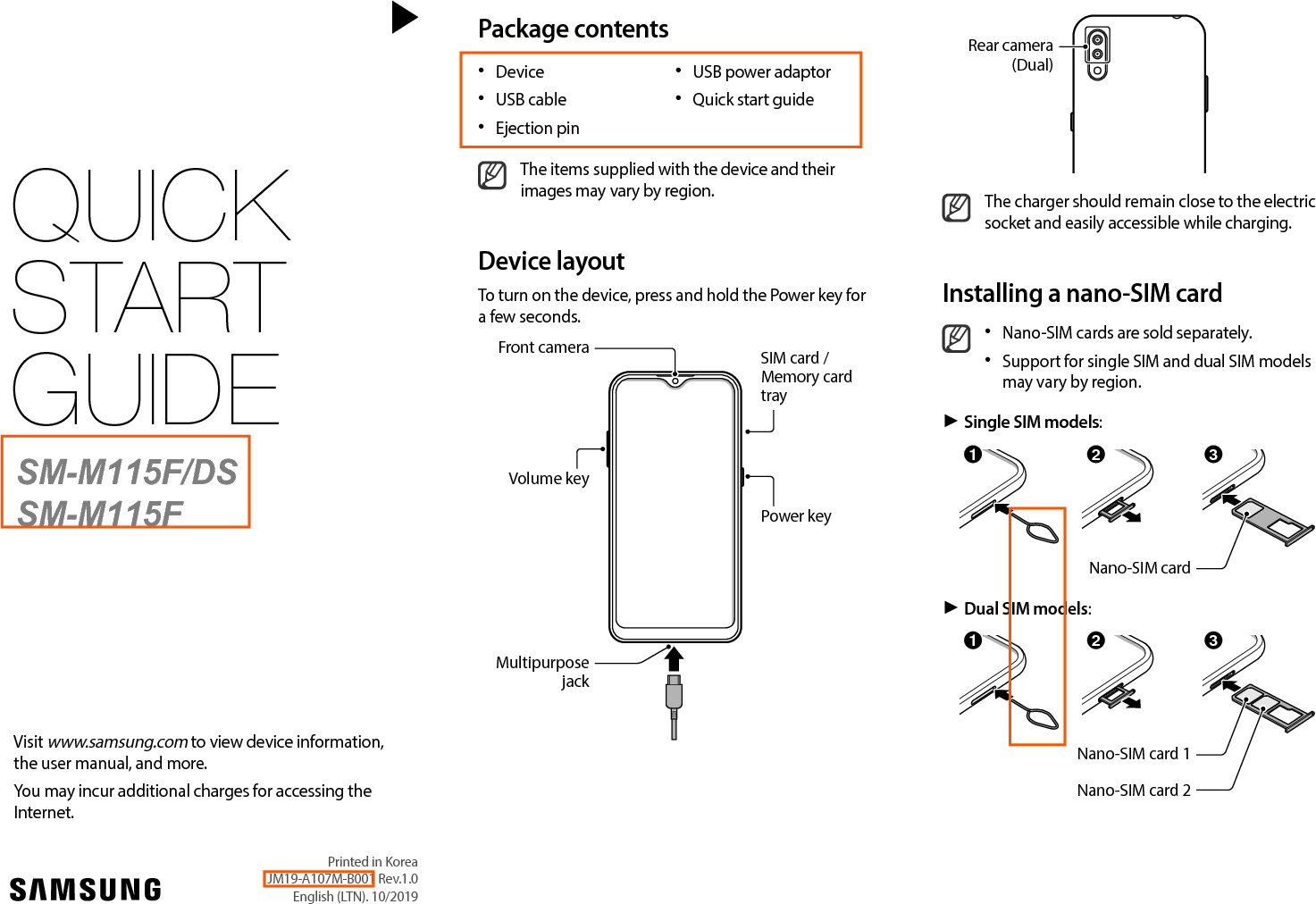 Samsung Electronics SMM115F MOBILE PHONE User Manual