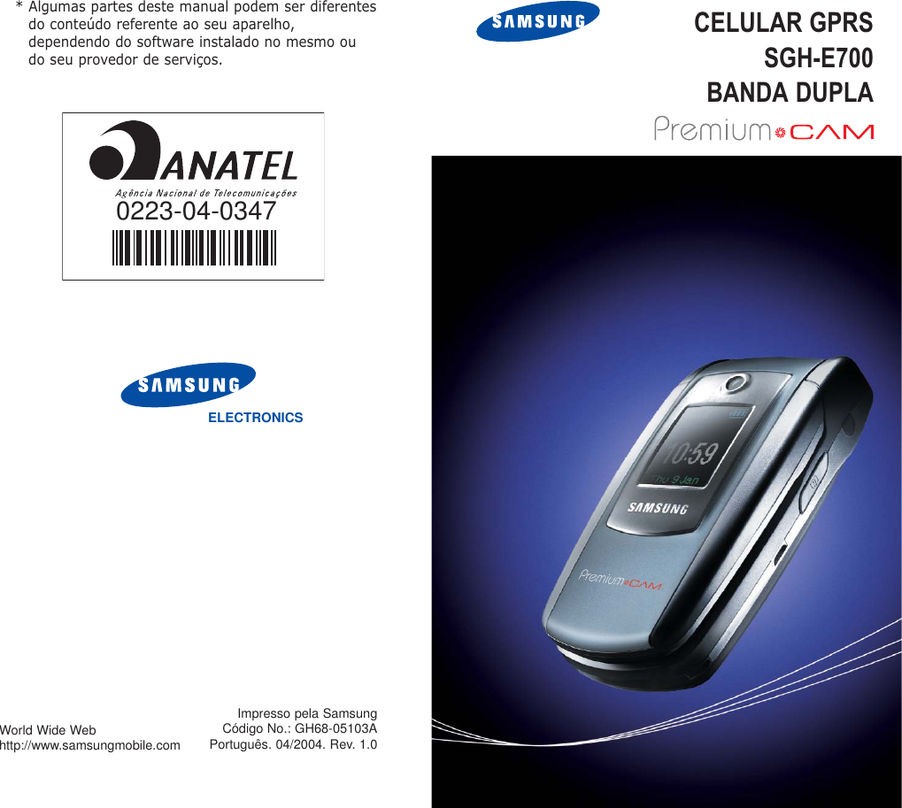 Samsung SGH E700(por) E700 20040409133427500 E700Brazil Portuguese CKD ...