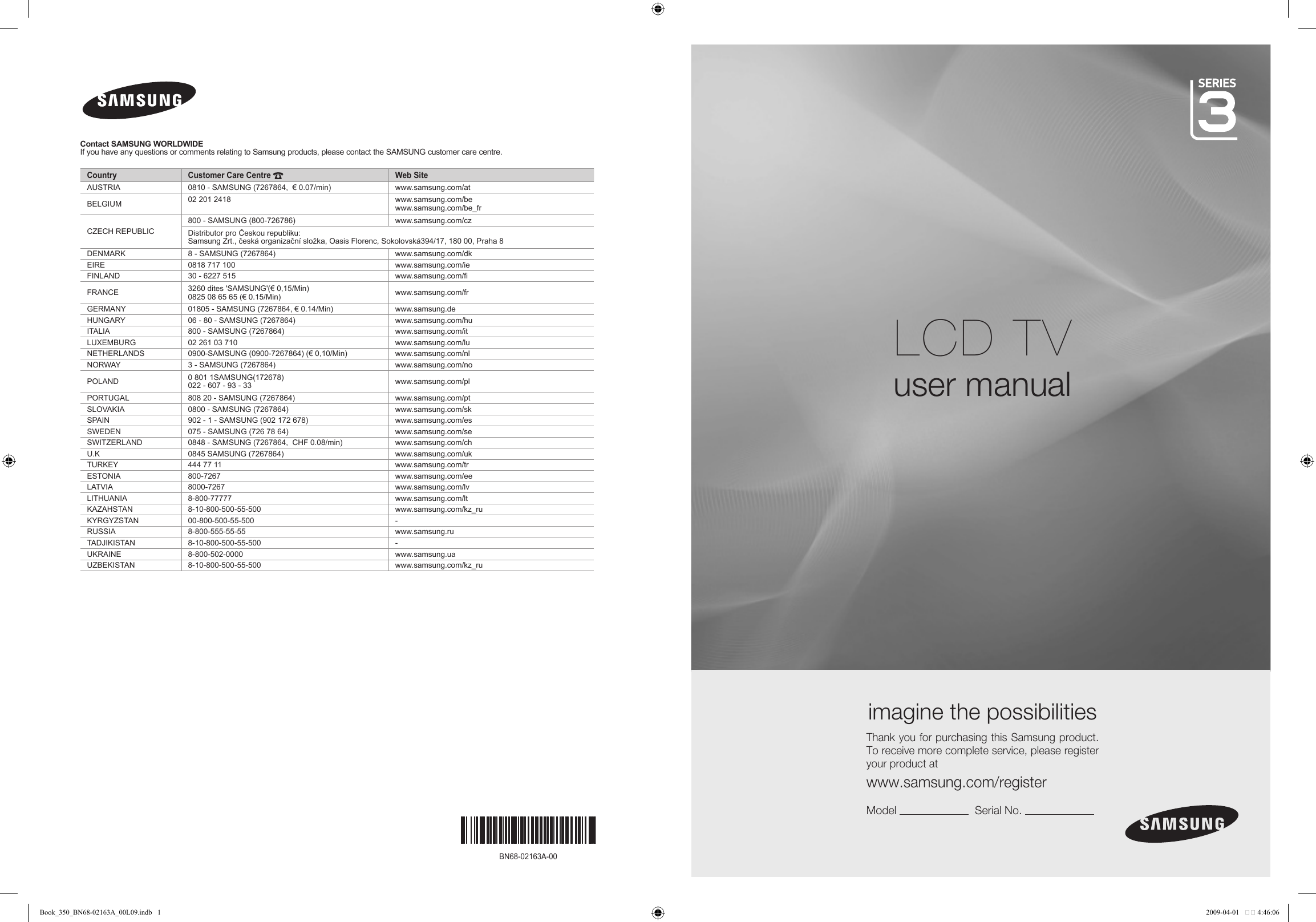 Samsung Bn68 02163A 00 Users Manual