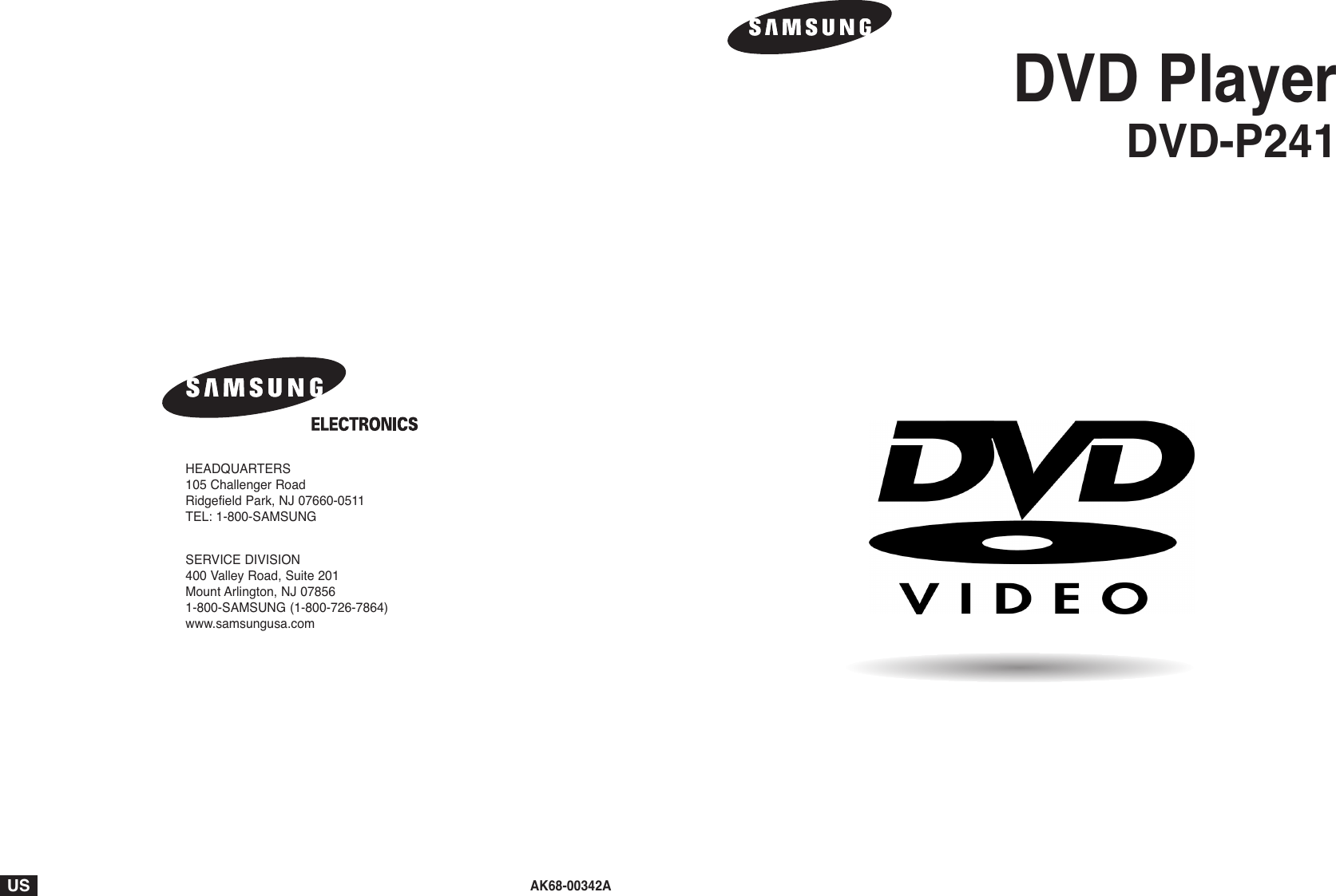 Samsung Dvd P241 Users Manual 00342A/XAA 2