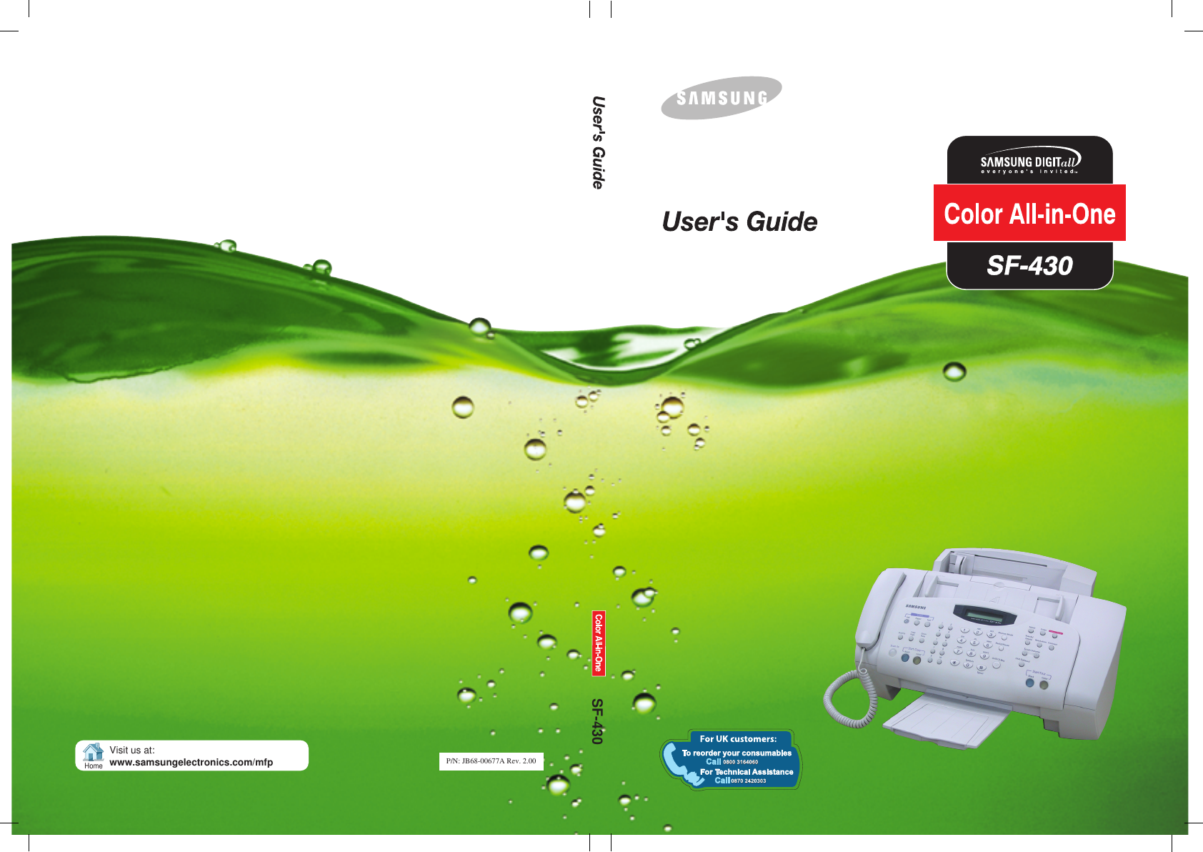 Samsung Sf 430 Users Manual