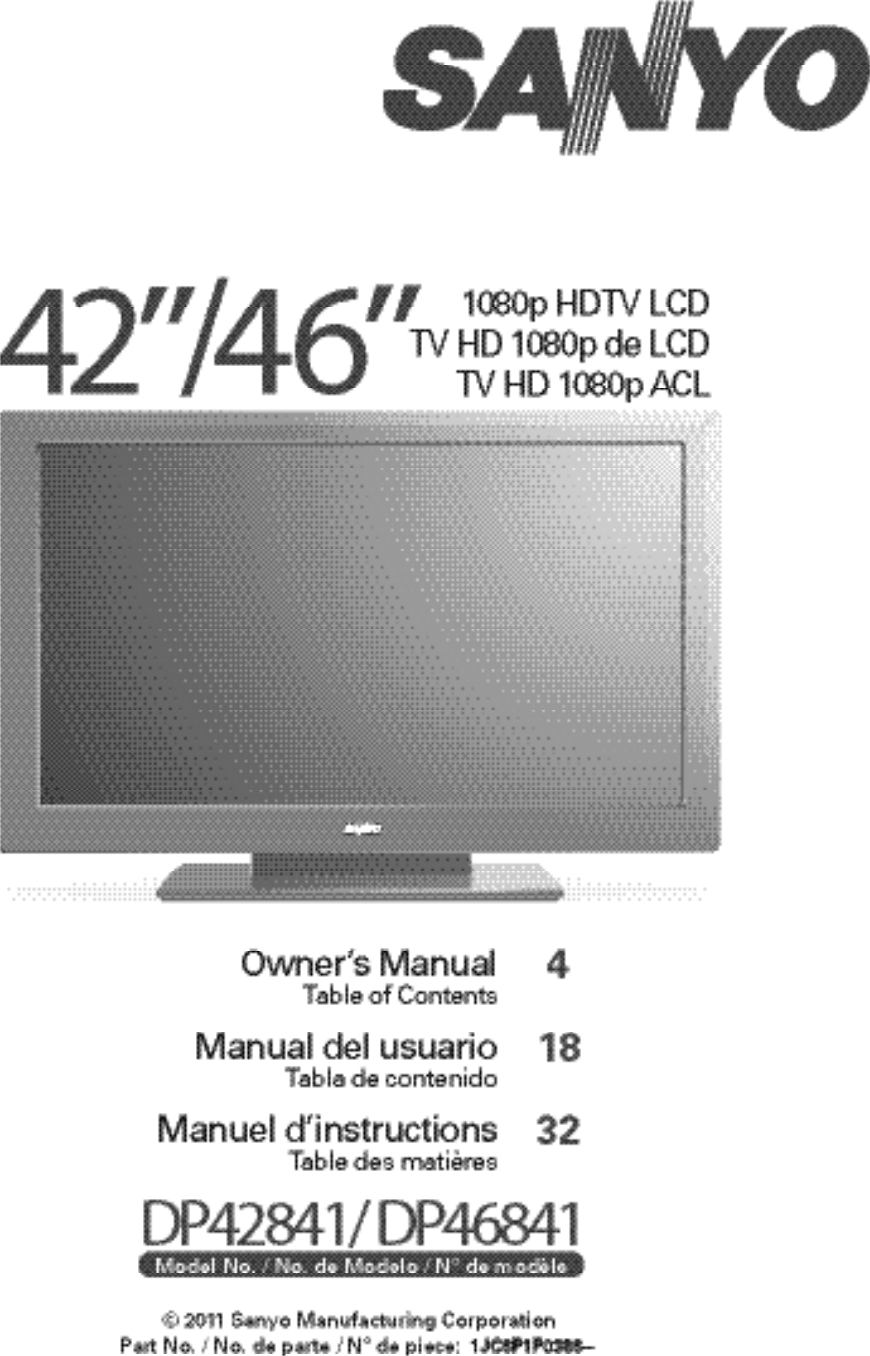 Sanyo Dp42841 Users Manual ManualsLib Makes It Easy To Find Manuals Online!