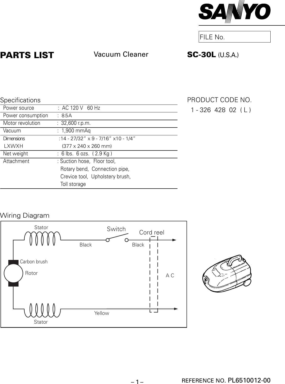 Sanyo Sc 30L Users Manual 30L(USA L)