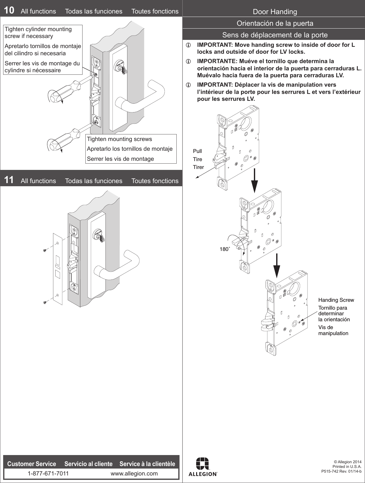 Schlage L9000 Installation Instructions 108367