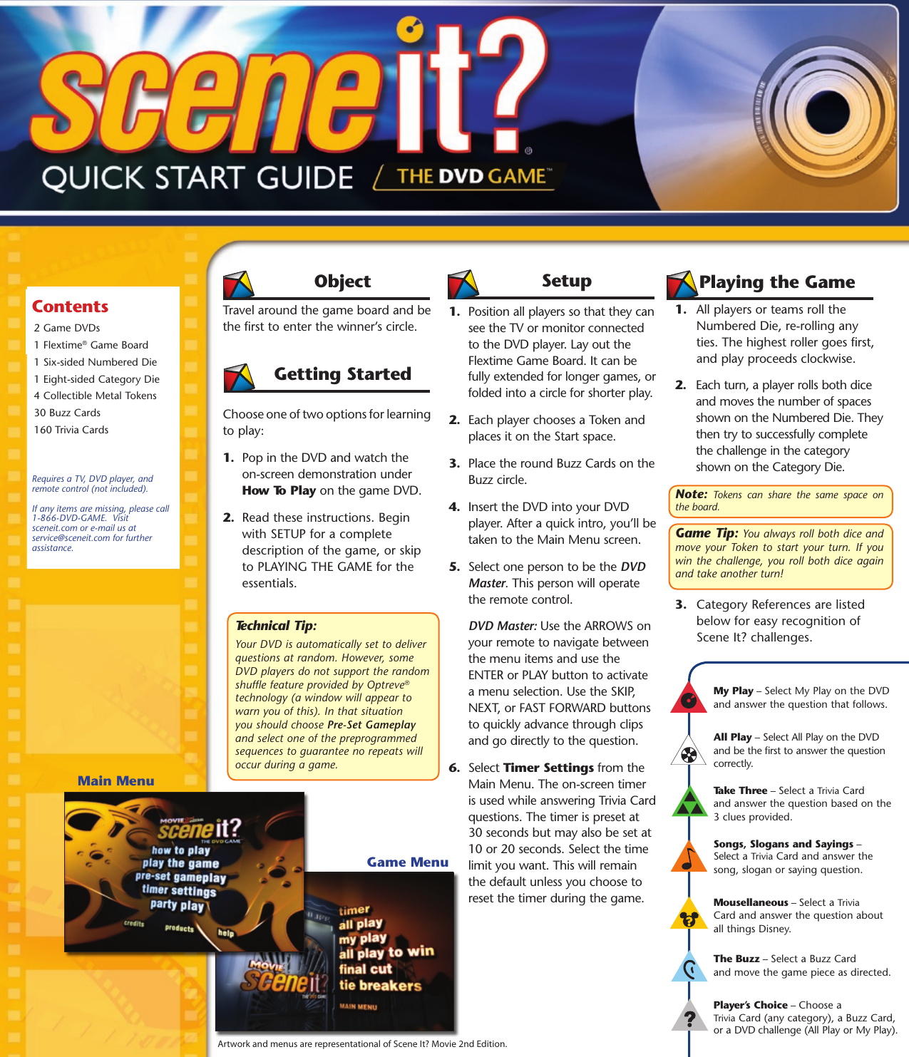 Screenlife Scene It Disney Movie 2Nd Edition Users Manual