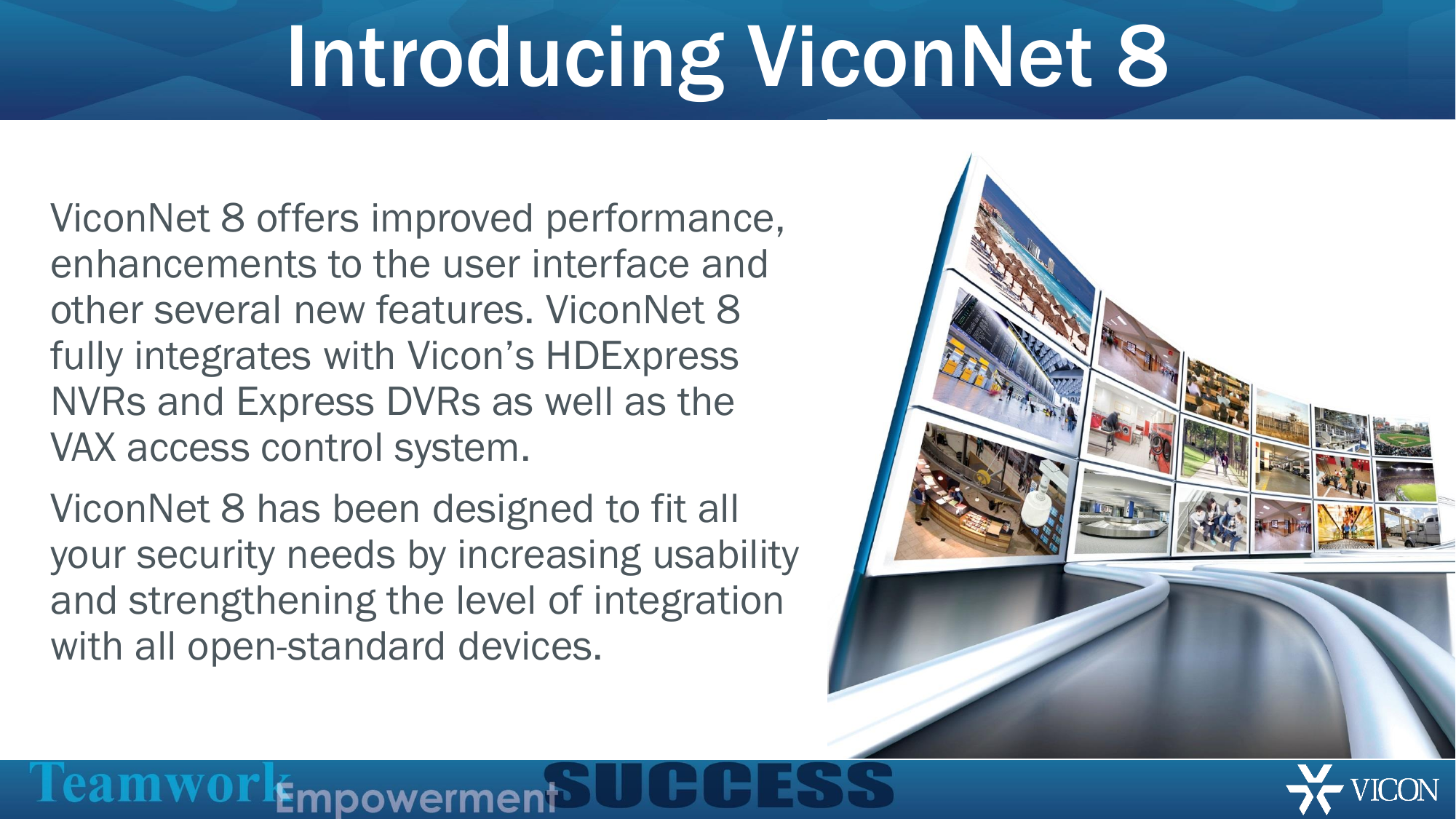 Security Viconnet 8 Presentation User Manual Vicon Net