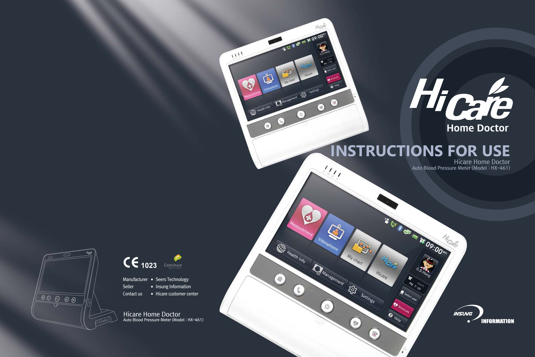 Seers Technology HX-461 AUTO BLOOD PRESSURE METER User Manual 0 1