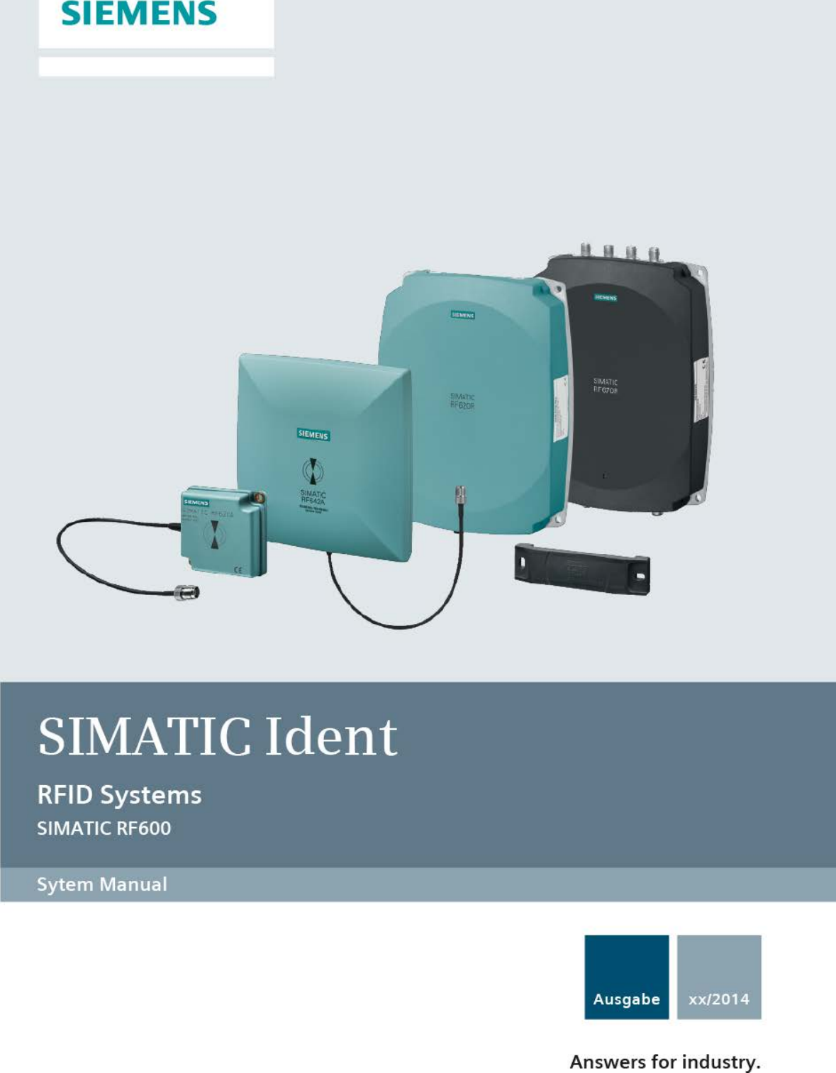 Siemens RF600R2 RFID UHF Reader RF650R, RF680R, RF685R User Manual ...