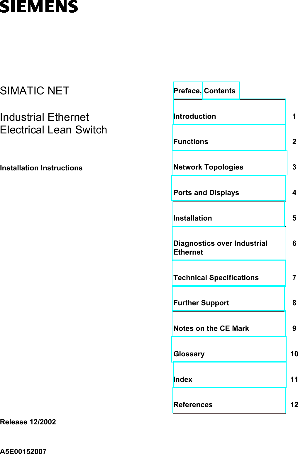 Siemens Electrical Lean Switch Users Manual SIMATIC NET