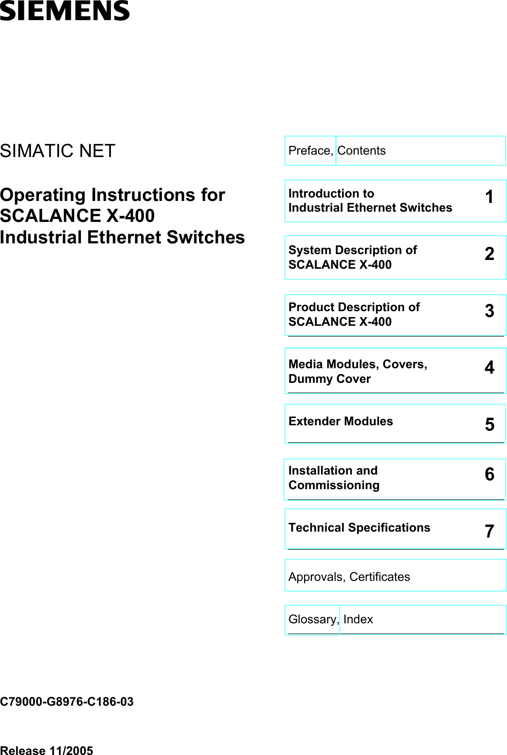 Siemens X 400 Users Manual SIMATIC NET