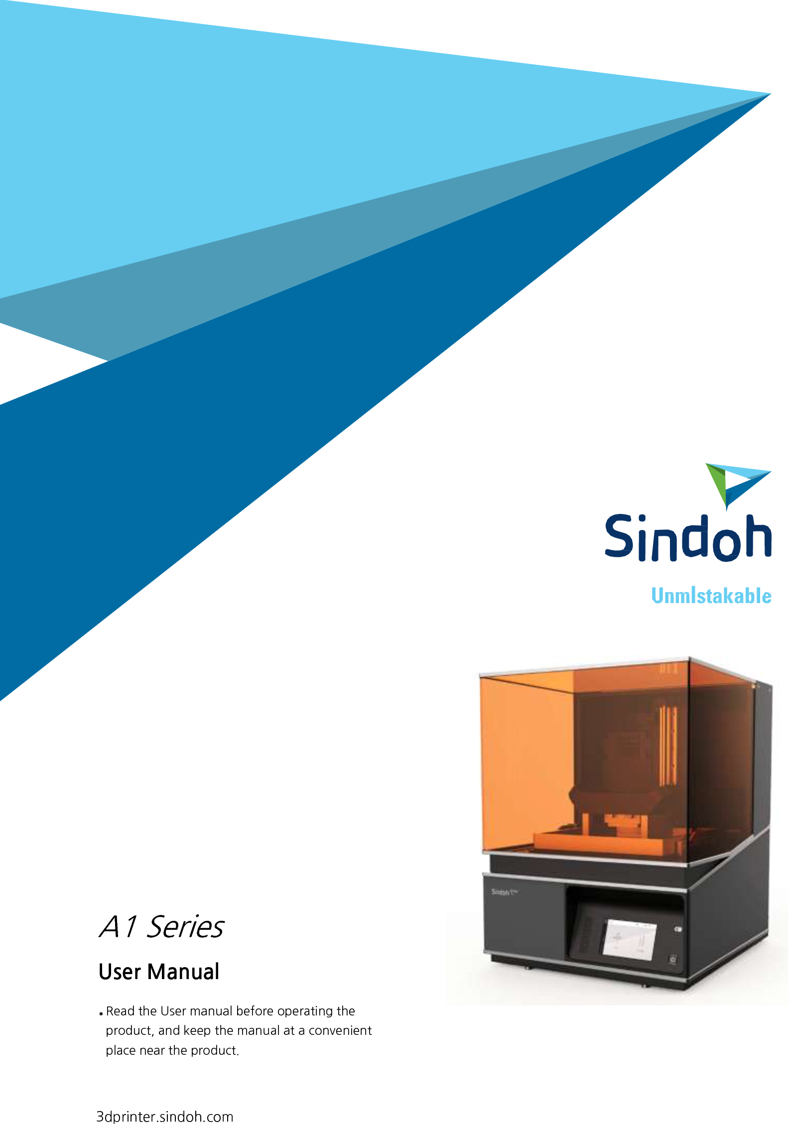 Sindoh A1 3D Printer User Manual