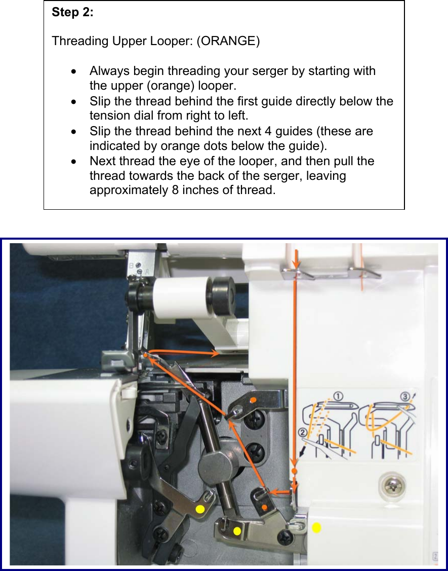 Singer 14Sh654 Users Manual Step 1 Upper Quides