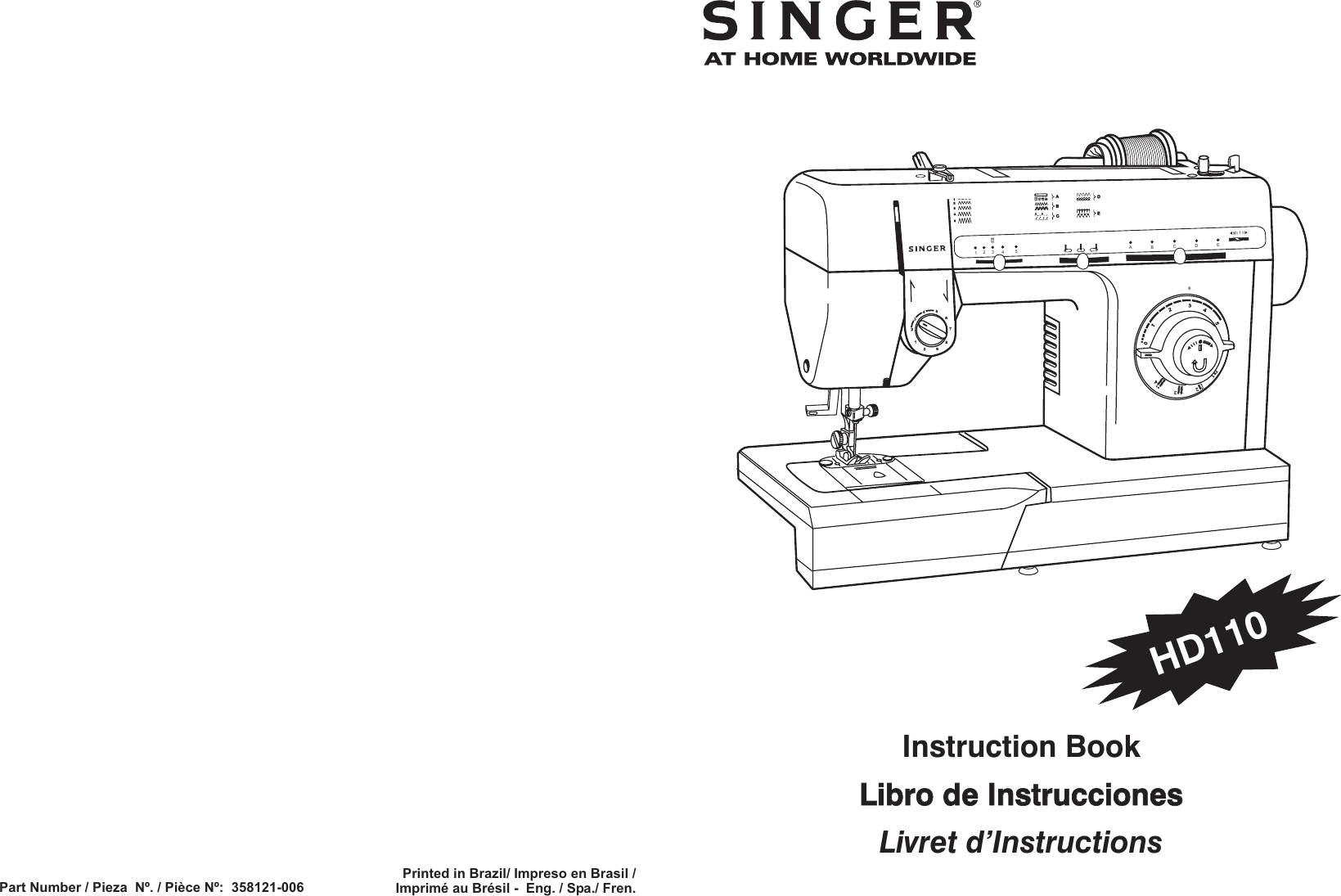 Singer Hd 110 Users Manual HD110