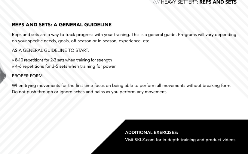Heavy Setter Instructions
