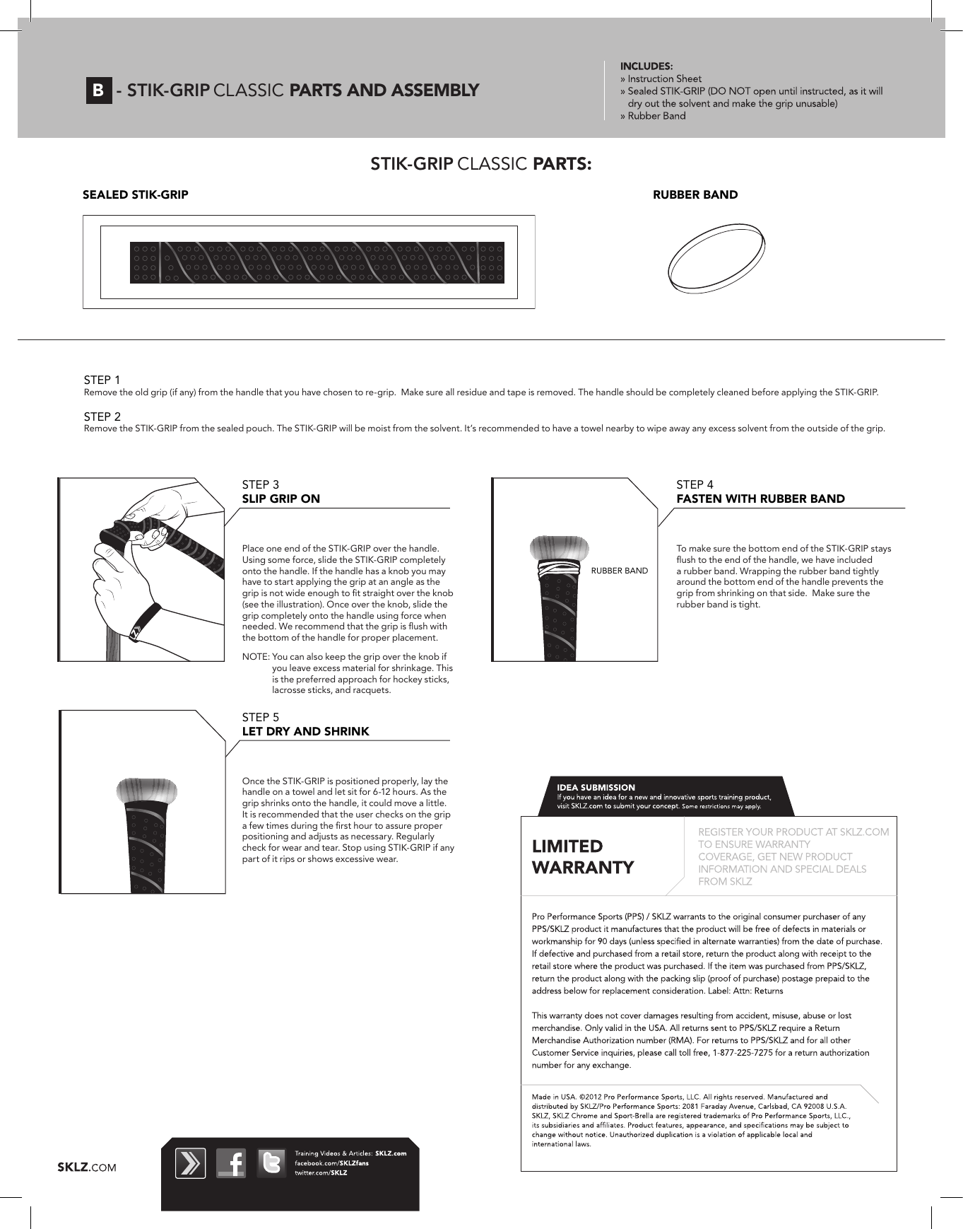 Stik Grip Instructions S V1