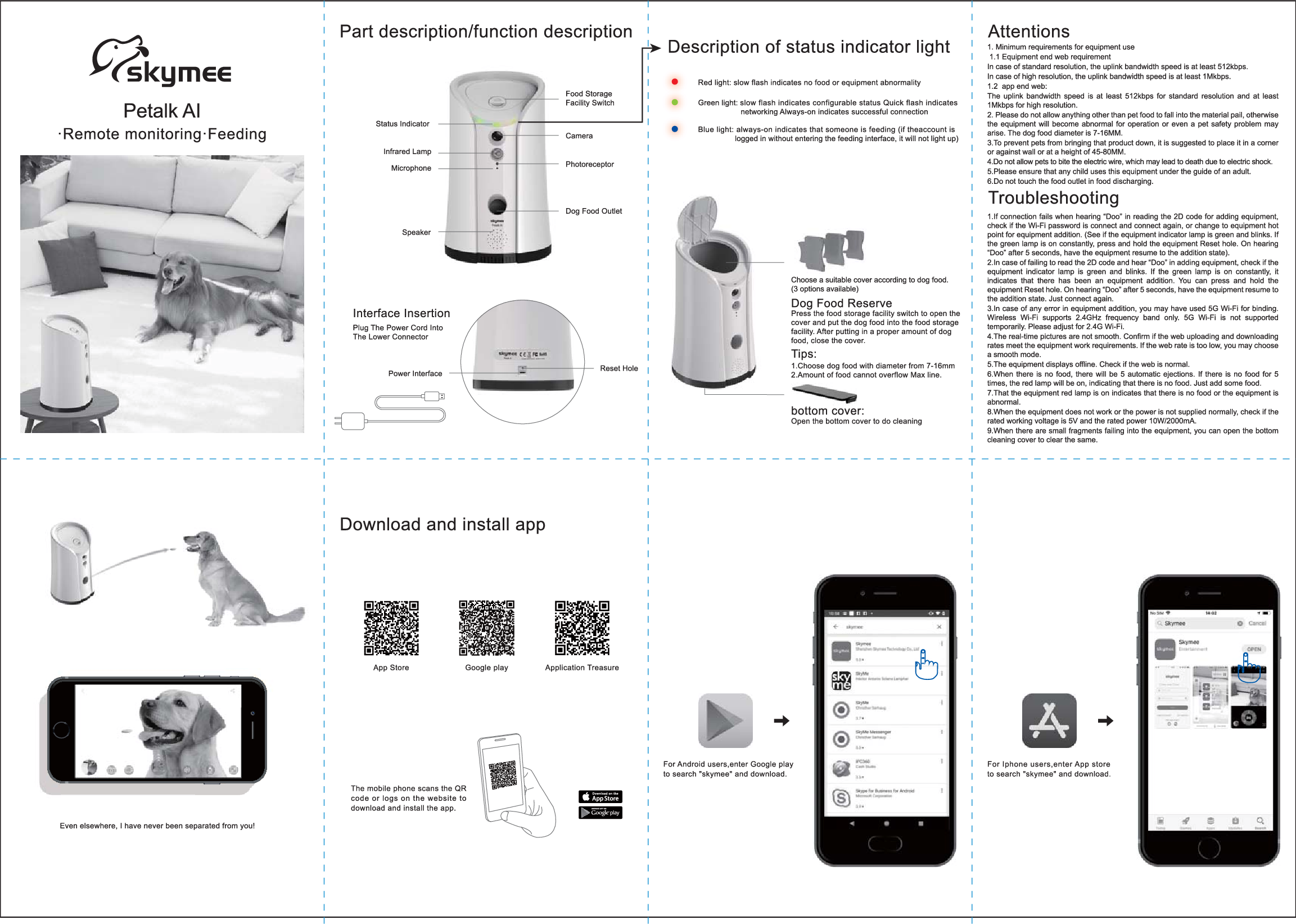 Skymee Technology AI Petalk AI Dog Camera User Manual 20816120 SM 20