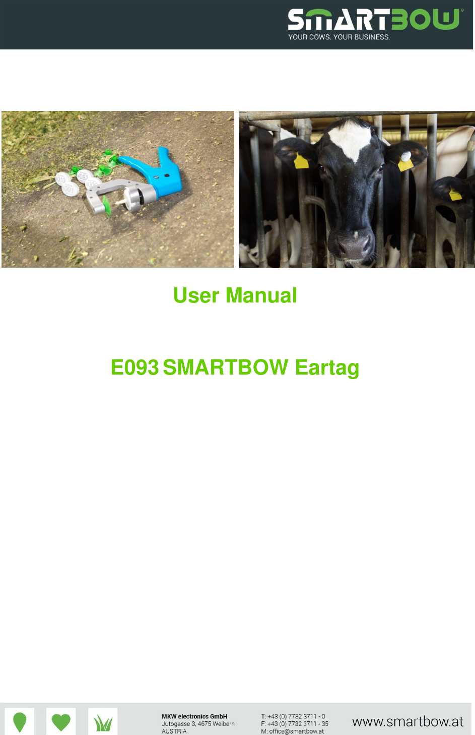 Smartbow E093 Eartag for animals User Manual