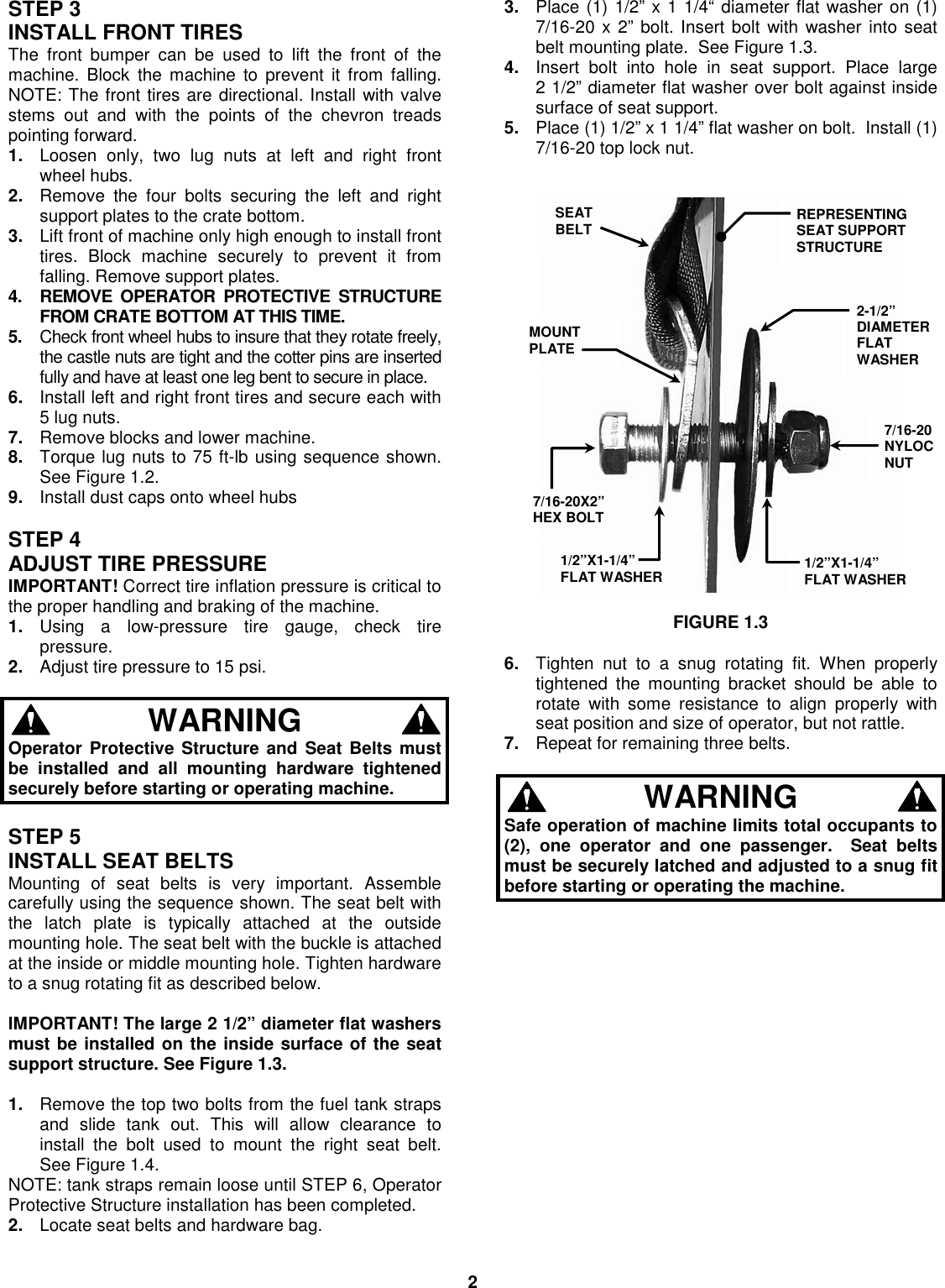 Snapper Grounds Cruiser Utility Vehicle Users Manual 7 4510d