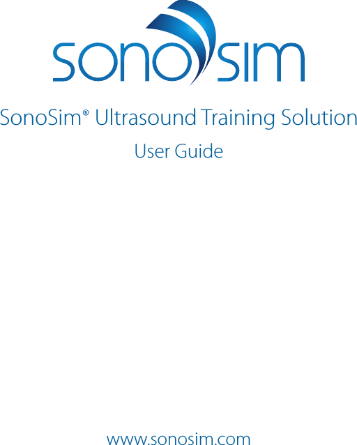 SonoSim SSLS Ultrasound Training Solutions Device User Manual