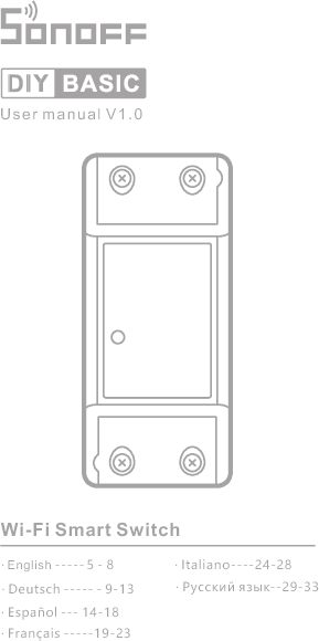 Sonoff Technologies BASICR2 Wi-Fi Smart Switch User Manual BASICR2 RFR2 V 1 0