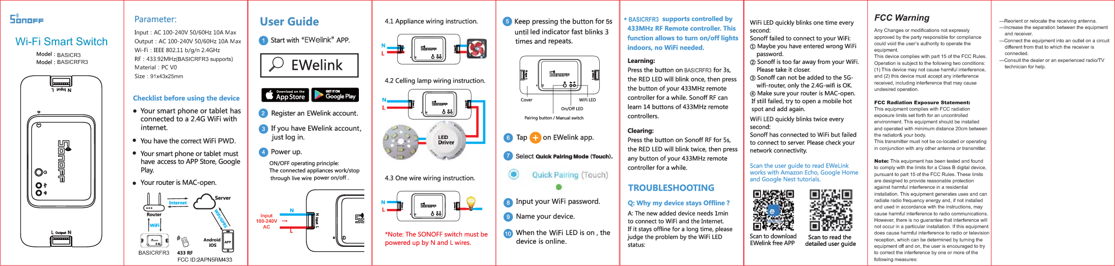 Sonoff Technologies BASICR3 Wi-Fi Smart Switch User Manual BasicR3