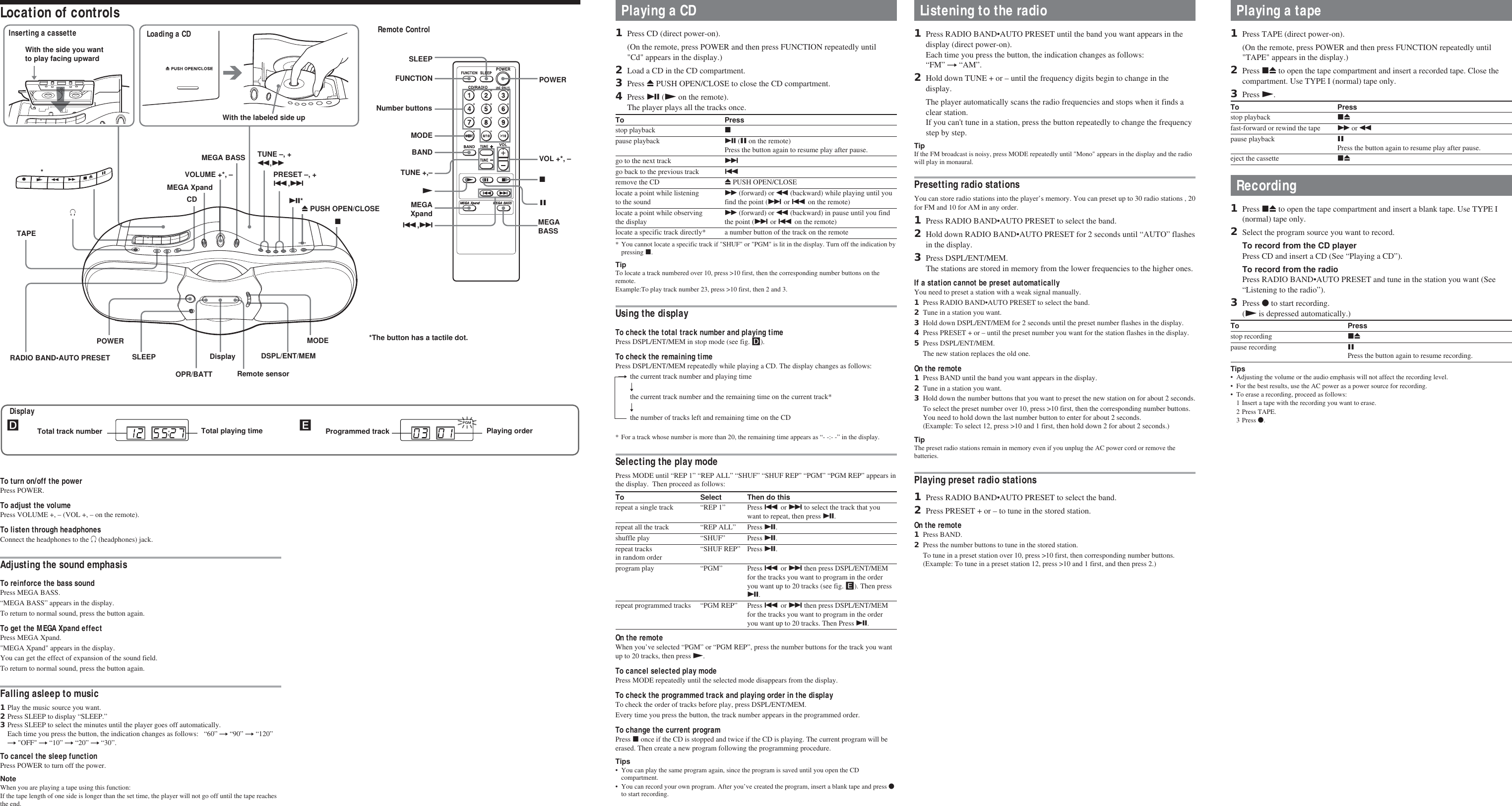 Sony CFD F10 User Manual Operating Instructions CFDF10