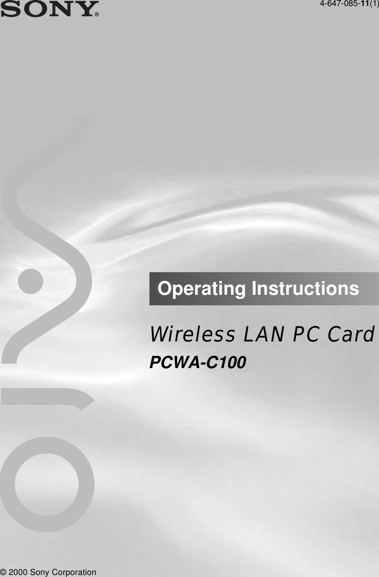 Sony Pcwa C100 Users Manual sony-pcwa-c100-users-manual