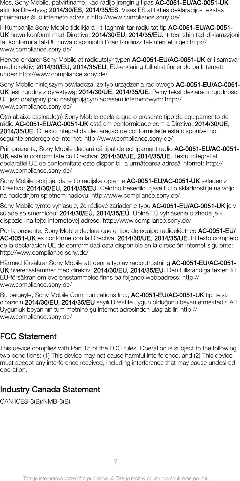 Sony Mobile Communications AB Userguide CS UCH12 2
