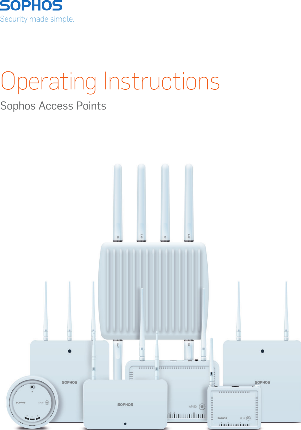 Sophos AP100C Sophos wireless Access Point AP 100C User Manual