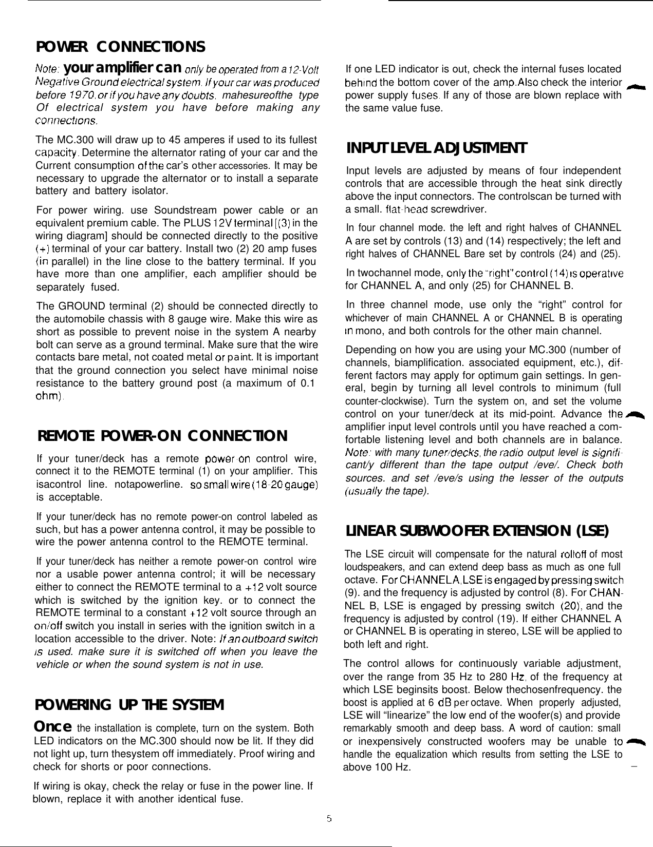 Soundstream Technologies Mc 300 Users Manual