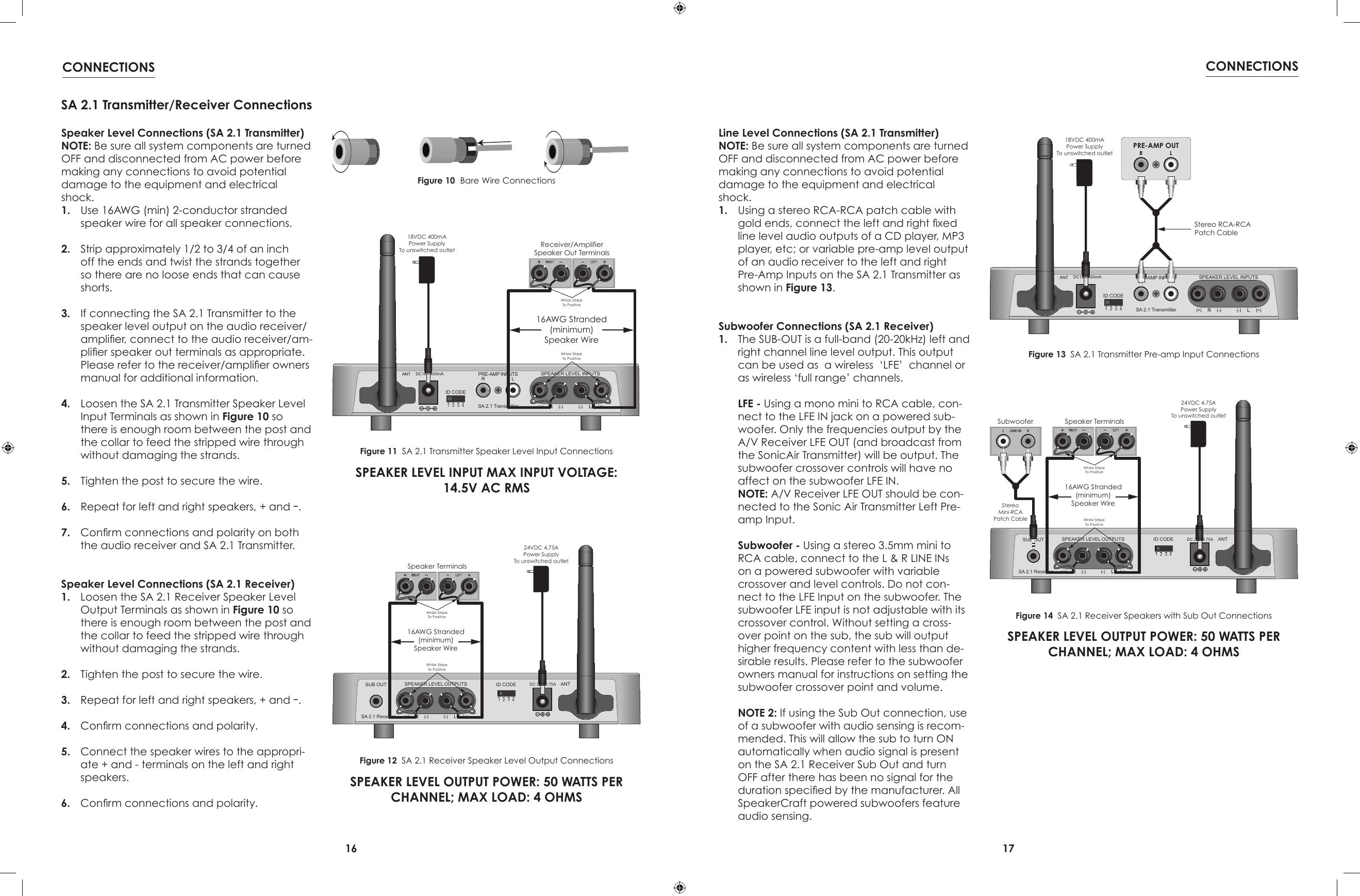 Speakercraft WTX SonicAir and Airflex (Wireless amplifier System) User ...
