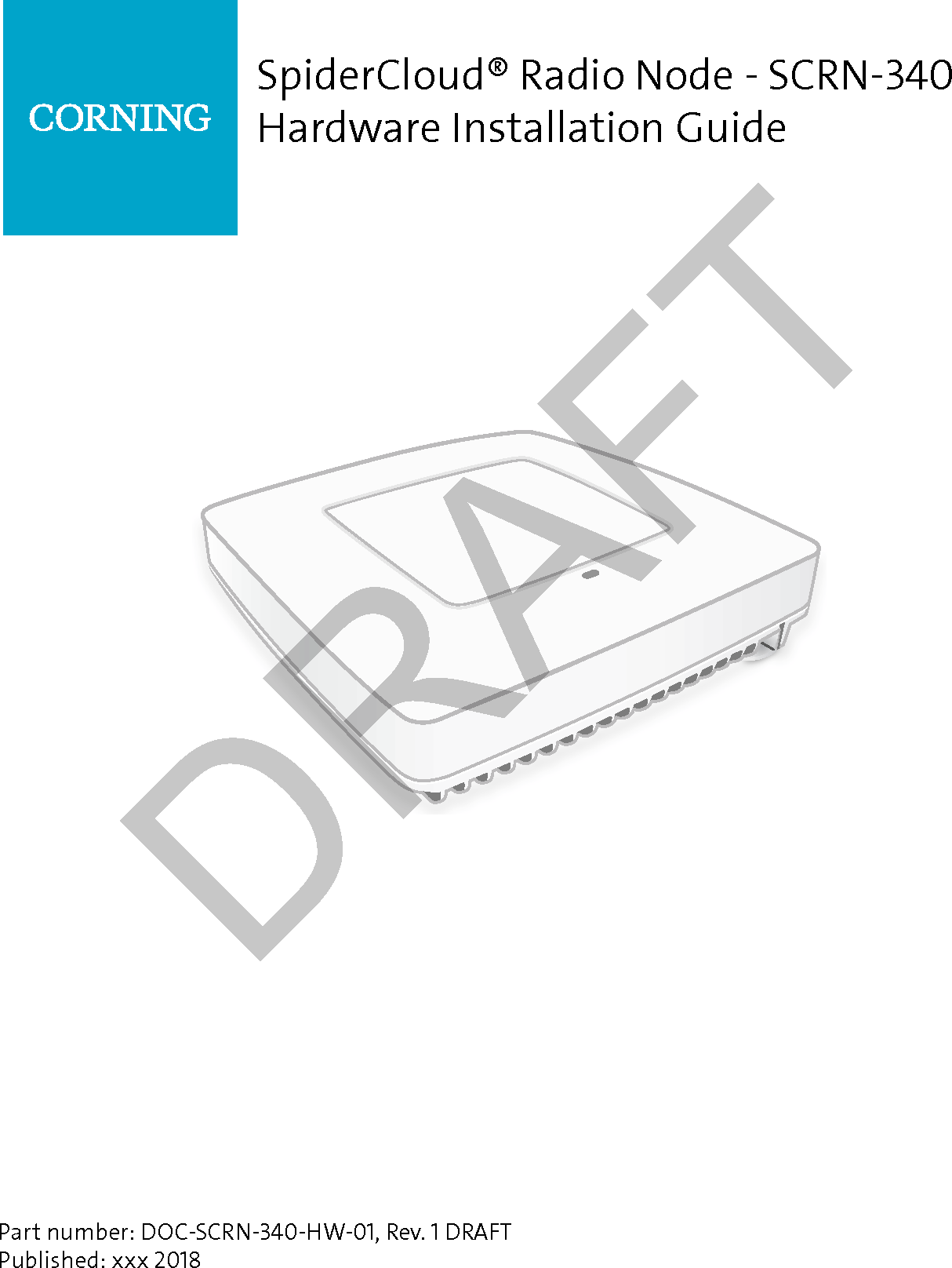 SpiderCloud Wireless RN340 SpiderCloud Radio Node User Manual